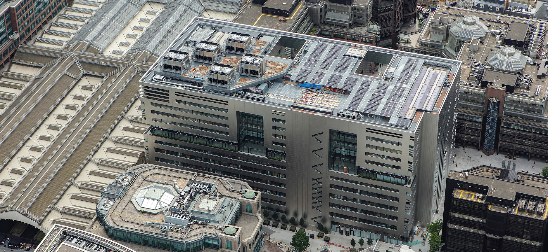 5 Broadgate | Solar Panels on Flat Roof Case Study | EvoEnergy